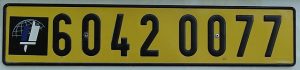 Yellow number plates in which countries, why UK rear yellow plates