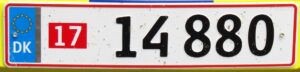 Denmark license plate: look, how to read it, lookup
