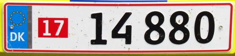 Denmark license plate: look, how to read it, lookup