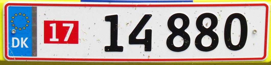 Denmark license plate: look, how to read it, lookup