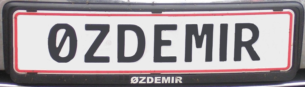 Denmark license plate: look, how to read it, lookup