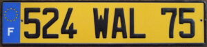 Yellow number plates in which countries, why UK rear yellow plates
