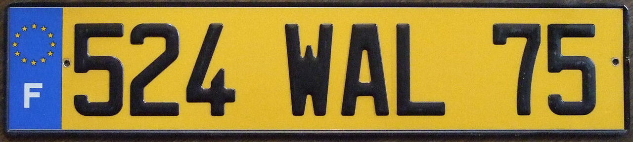 Yellow number plates in which countries, why UK rear yellow plates